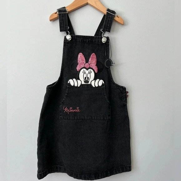 Primark | Dresses | Minnie Mouse Denim Overalls Dress Disney X Primark ...